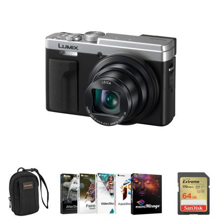 Panasonic LUMIX DC-ZS80D Digital Camera, Silver with PC Software ...
