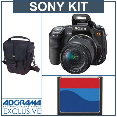 Sony Alpha DSLR-A200 Digital SLR Camera Body with Sony 18-70mm Zoom ...