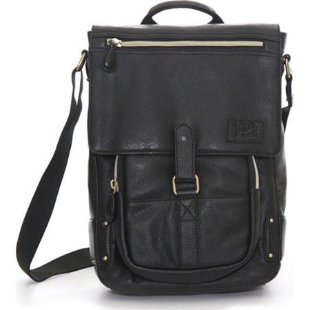 Jill-e Designs Emma Leather Bag for 11" Laptops/Tablets, Black