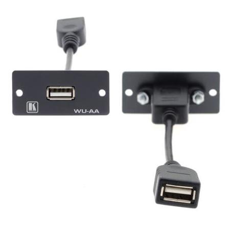 Kramer Electronics Kramer WU-AA USB-A to USB-A Wall Plate Insert 85-0119799