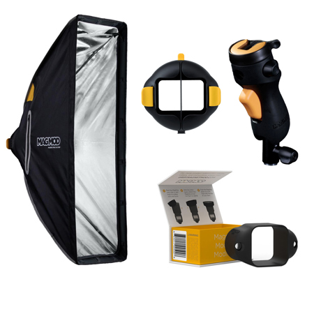 MagMod MagBox Pro 36" Strip Softbox with MagRing 2, Cold Shoe Bracket ...