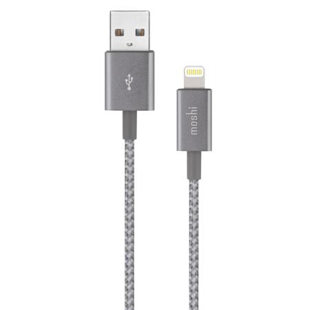 Moshi Integra 3.9' USB-A Charge/Sync Cable with Lightning, Titanium ...