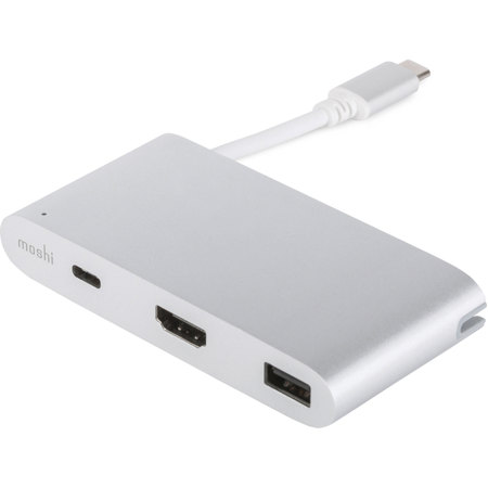 Moshi USB-C Multiport Adapter for 12" Retina MacBook, Silver - Adorama