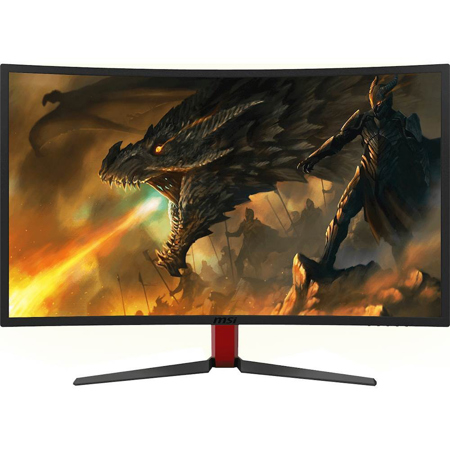 MSI Optix G27C 27" Curved Full HD LED Wide Screen Gaming Monitor, Black/Red