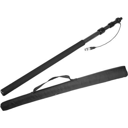 Movo Photo CMP-25 Telescoping Carbon Fiber Mic Boom Pole with 8.2' XLR ...