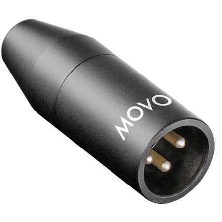 Movo Photo F-XLR 3.5mm TRS Mini-Jack Female to 3-Pin XLR Male Adapter F-XLR