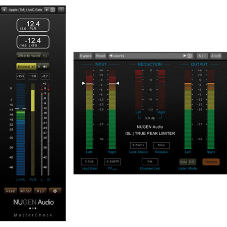NUGEN Audio MasterCheck Software with ISL 2st Limiter Software ...