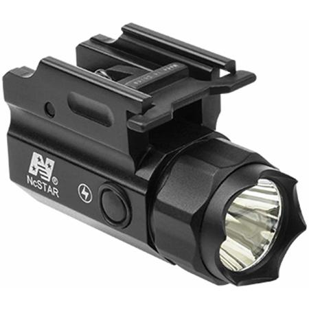 NcSTAR 3W 150 Lumen Compact LED QR Flashlight w/ Strobe, Weaver ...