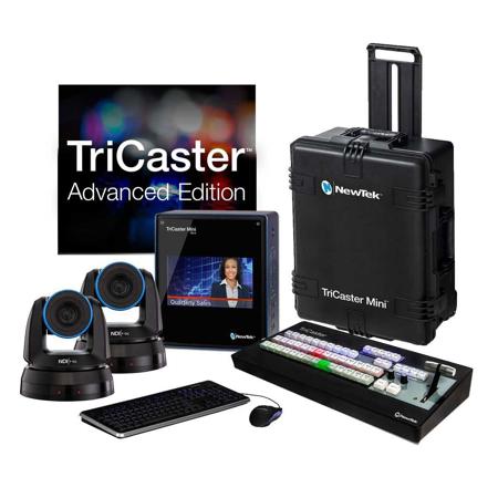 NewTek TriCaster Mini HD-4i Advanced HDMI Switcher Bundle 1, 2x PTZ-1 ...