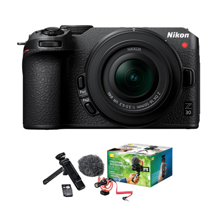 Nikon Z 30 DX-Format Mirrorless Camera w/NIKKOR 16-50mm VR Lens and Acc ...
