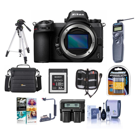 Nikon Z6 FX-Format Mirrorless Camera Body With Premium Accessory Bundle