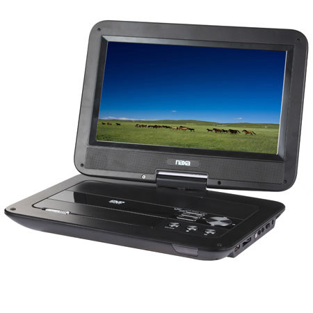 Naxa 10" TFT LCD Swivel Screen Portable DVD Player with USB/SD/MMC Inputs