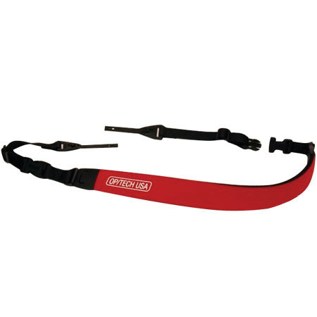 Op/Tech Fashion Strap for Cameras Camcorders and Binoculars, Red