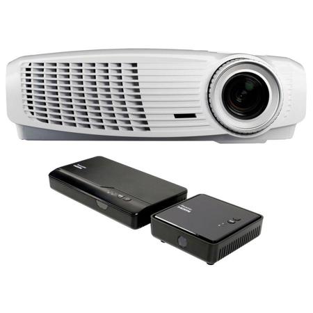 Optoma HD25-LV Ultra Bright 3D Home Theater Projector & WHD200 Wireless ...