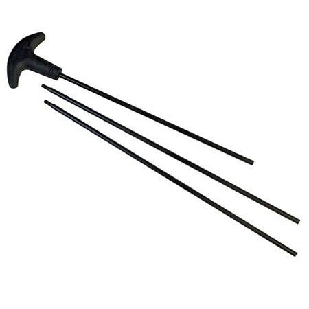 Outers .17 Cal Blackened Steel Cleaning Rods for Rifle, 3 Pieces 36004