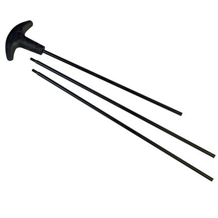 Outers .22 Cal Blackened Steel Cleaning Rods for Rifle, 3 Pieces