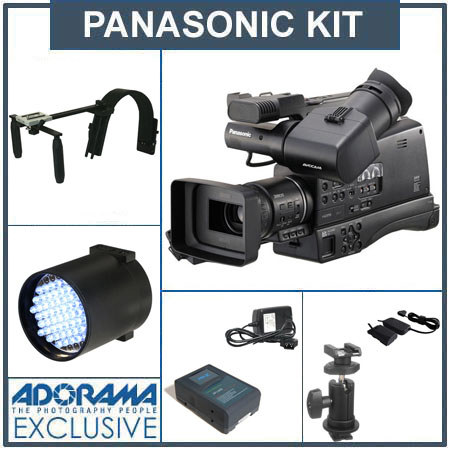 Panasonic AG-HMC80 3MOS Camcorder, Bundle w/Switronix Battery, LED ...