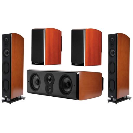 Polk Audio LSiM707 Series 5 Speaker Home Theater System, Mt. Vernon Cherry