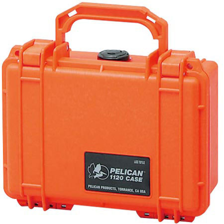 Pelican 1120 Watertight Hard Case with Foam insert - Orange 1120-000-150