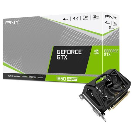 PNY Technologies GeForce GTX 1650 Super 4GB Graphics Card, Single Fan