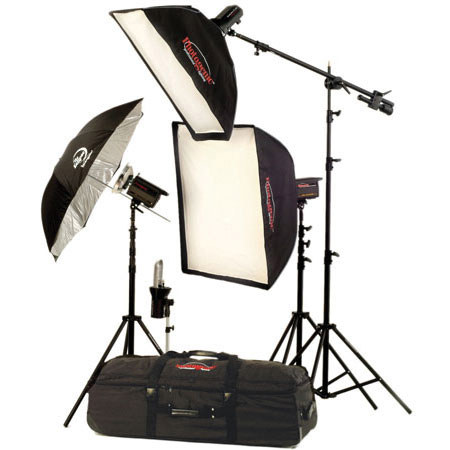 Photogenic 1640ws Powerlight Kit with Two PL500DRC Solair 500ws ...