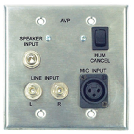 Pro Co Sound AVP1 Audio-Visual Passive Interface Wallplate, Stainless ...