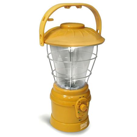 Pyle PSDNL22YL Dynamo Lantern with Radio and Alarm, Yellow - Adorama