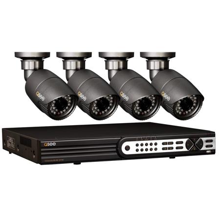Q-See QT704-480-1 4CH H.264 DVR Security System with 1TB HDD, 4x 1080p ...