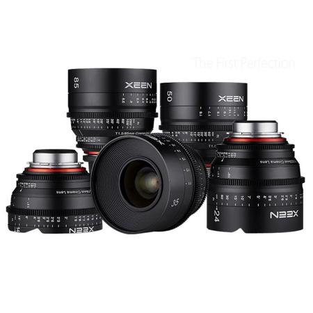 Rokinon Xeen 24mm, 35mm, 50mm, 85mm & 14mm Pro Cine 5-Lens Kit for Canon EF