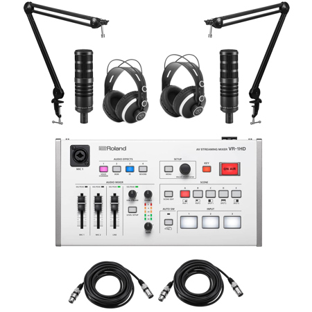 Roland VR-1HD AV Streaming Mixer with Studio Dual Accessory Kit VR-1HD C 2