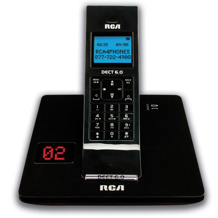 RCA DECT 6.0 Digital Cordless Phone with Answering System, 1.9GHz ...