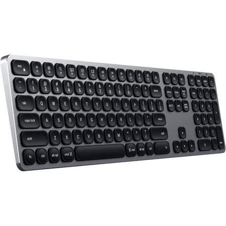Satechi Aluminum Bluetooth Keyboard for Apple Mac, Space Gray ST-AMBKM
