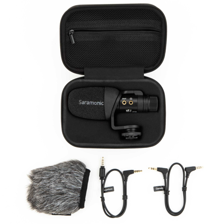 Saramonic Vmic Mini S Multi-Pattern Camera-Mount Shotgun Microphone w ...
