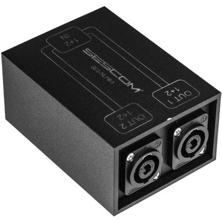 Sescom speakON Parallel Splitter Audio Box with NL4 to Two NL4 Chassis ...
