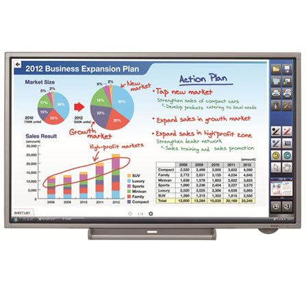 Sharp PN-L702B 70" HD Interactive Whiteboard LED-LCD Display - Adorama