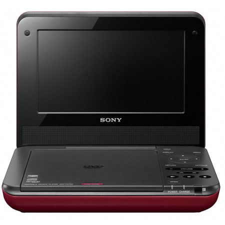 Sony DVP-FX750 7 inch Portable DVD Player, Red - Adorama