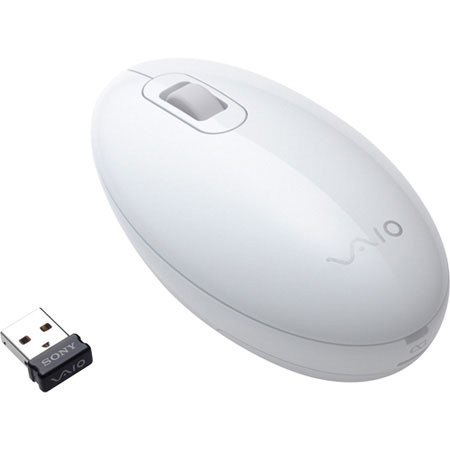 Sony VGP-WMS30/W Wireless Laser Mouse, White - Adorama
