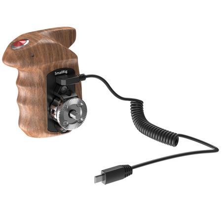 SmallRig Right Side Wooden Hand Grip w/ Start/Stop Remote Trigger ...