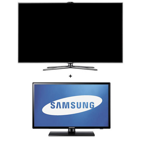 Samsung 46" Class 1080p LED HDTV UN46ES7100,Bundle w/Samsung 26" LED ...