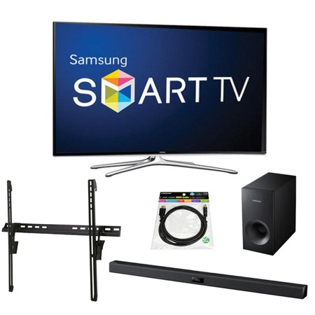 Samsung UN48H6350 48" FHD Smart LED TV w/Samsung HW-F355 Soundbar ...