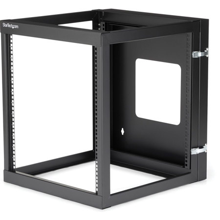 StarTech 12U 22" Depth Hinged Open Frame Wall Mount Server Rack
