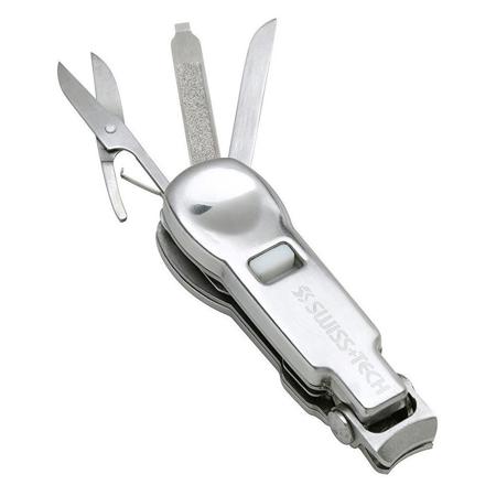 Swiss+Tech Smart Clip Ultra 2.0 Micro-Tool Clip, Polished Stainless Steel