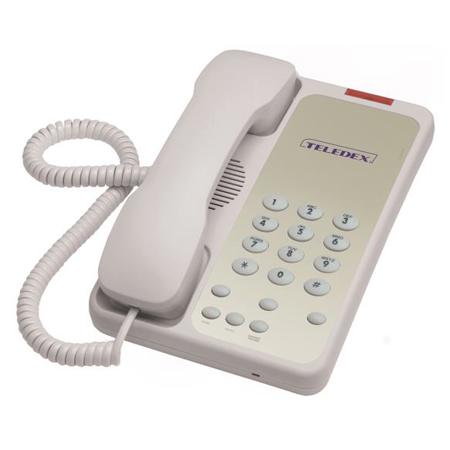 Teledex Opal 1003 Single Line Analog Corded Hotel Telephone, Ash