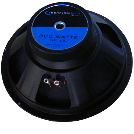 Technical Pro WF12 12" Raw Subwoofer, Black - Adorama