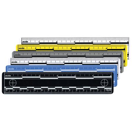 Tri-Tech Forensics 6" Plastic/Vinyl Scale with Black Printing, 10 Pack ...