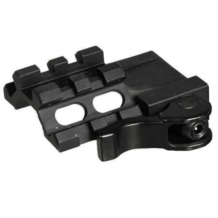 UTG Leapers UTG LE Rated Tri-Rail/2 Slot Angle Mount with QD Lever Lock ...
