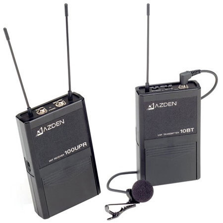 Azden 100UPR Wireless Lavalier Microphone System 100LT - Adorama