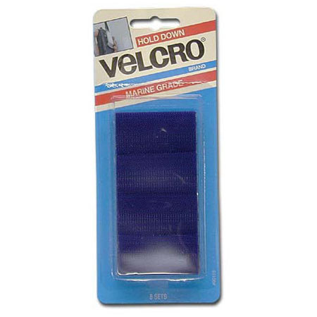 VELCRO Brand Velcro Industrial Strength 2" x 1" Strips, 8 Sets, Navy
