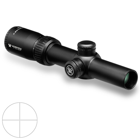 Vortex Optics Crossfire II 1-4x24 Riflescope with V-Plex Crosshair Reticle