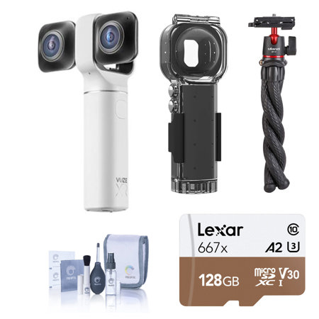 Vuze XR Dual 18MP, 3D 180deg /2D 360deg VR Camera, White with Water ...